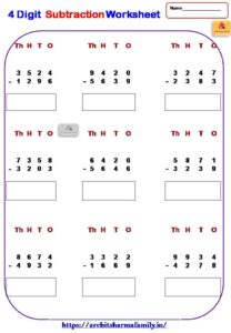 Class 3 Maths Worksheet – Archit Sharma