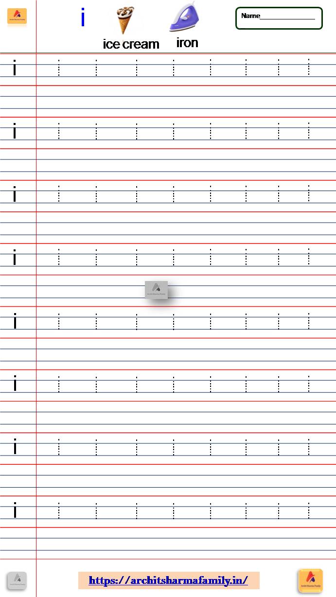 Small (Lowercase) Letter a to z Printable Writing Worksheet – Archit Sharma