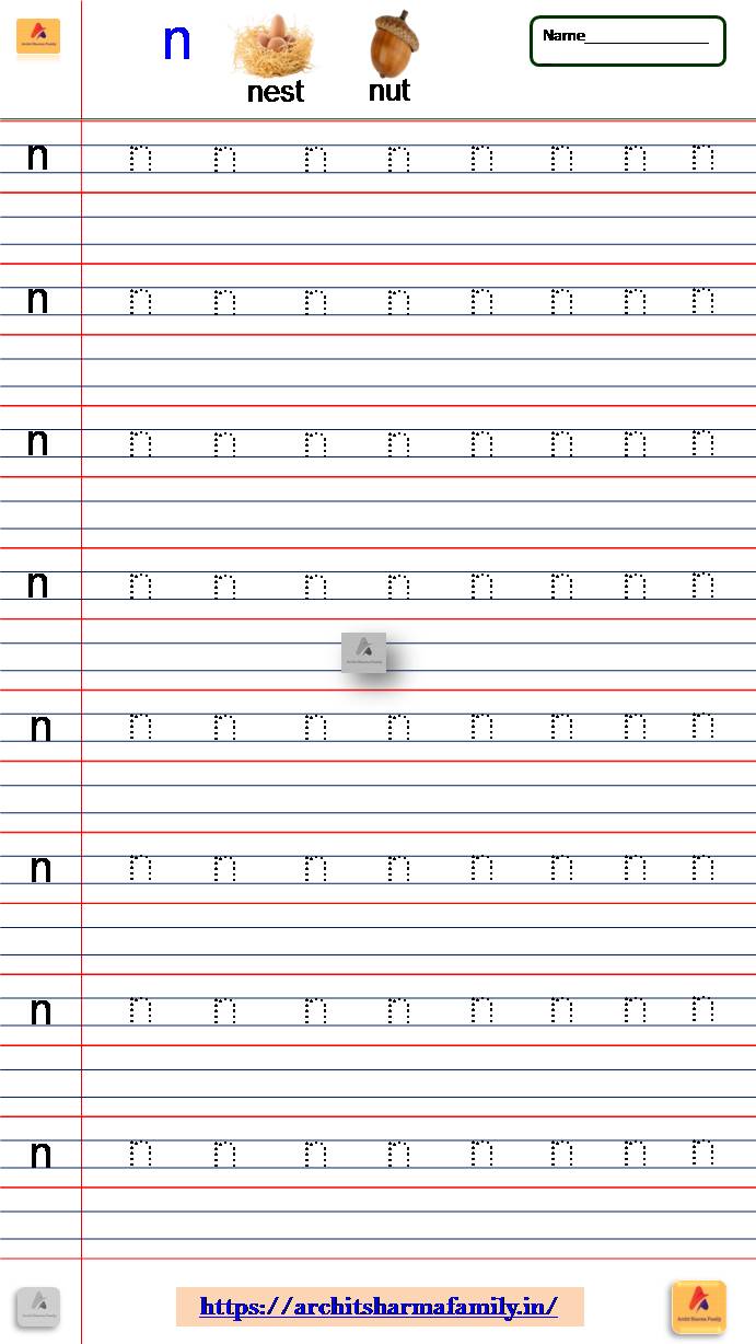 Small (Lowercase) Letter a to z Printable Writing Worksheet – Archit Sharma