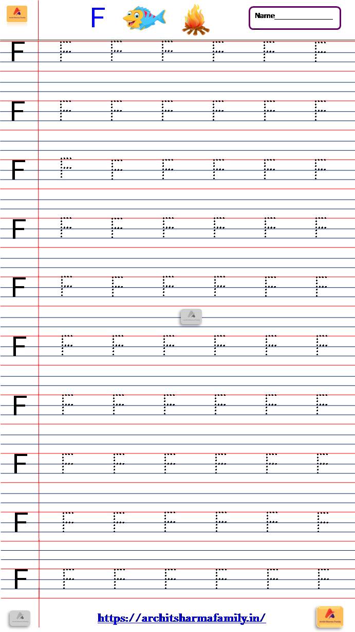 Capital Letter A to Z Printable Writing Worksheet – Archit Sharma