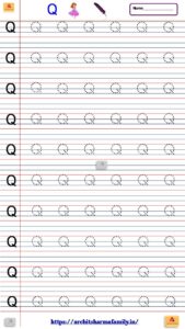 Capital Letter A to Z Printable Writing Worksheet – Archit Sharma